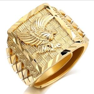 Jewelry | Eagle Men Ring Luxury Gold Filled Resizeable | Poshmark